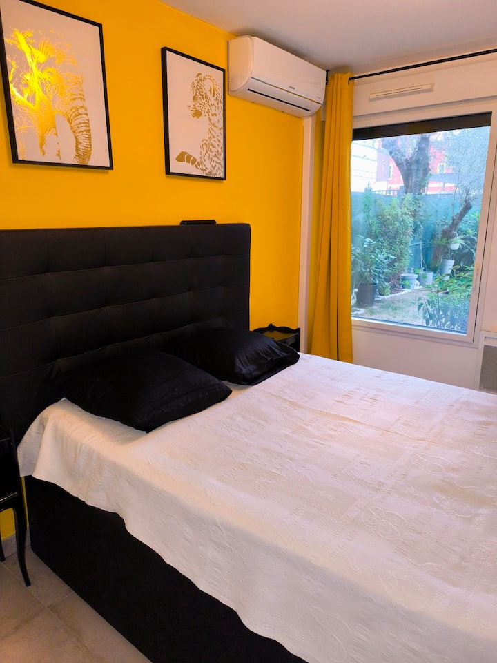 Chambre Avec Lit 2 Places Résidence Standing - Niza