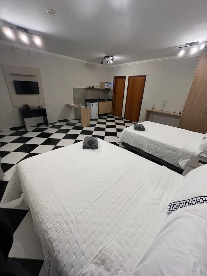 Studio Família Moderno E Aconchegante  4 Pessoas - Sorocaba