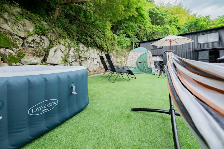 You Can Also Enjoy A Barbecue In A Spacious Area! - 기시와다시