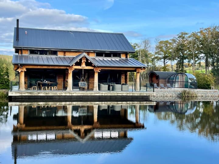 Le Chalet Sur L’étang - Piscine Chauffée & Sauna - Trois-Ponts