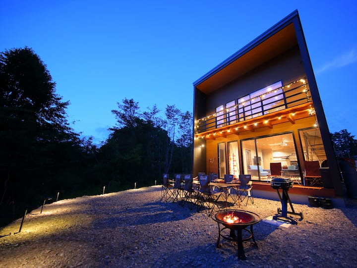 2025年7月新築【morino A棟】森と光の極上ステイ|焚火bbq|最大14名|河口湖ic10分 - Lake Kawaguchi