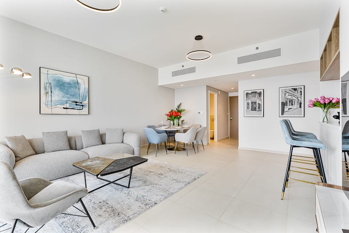 High-floor 3br+ Maid Room W Burj & Fountain Views - Dubai Airport (DXB)