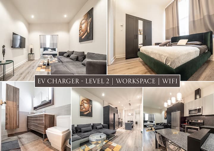2br Modern Apt | Downtown Montreal | Ev Charger - Montreal