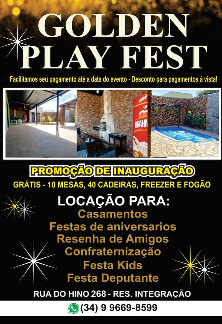 Golden Play Fest 2 Ambientes - Uberlândia