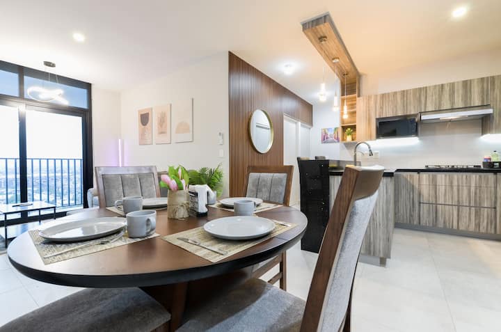 ¡A Pasos De Fundidora! Wifi + Cajón | 2br2br 6ppl - Monterrey