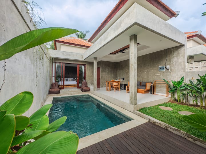 New Open! One Bedroom Private Pool Villa Ubud - Bali