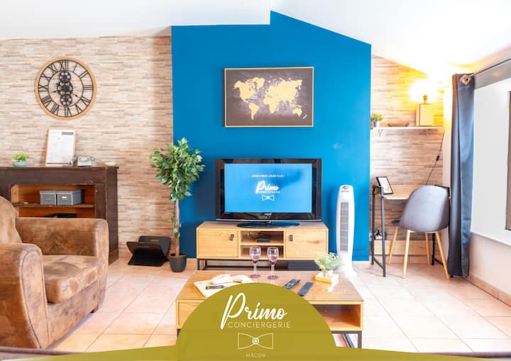 Le St Vincent - Centre >•< By Primo Conciergerie - Mâcon