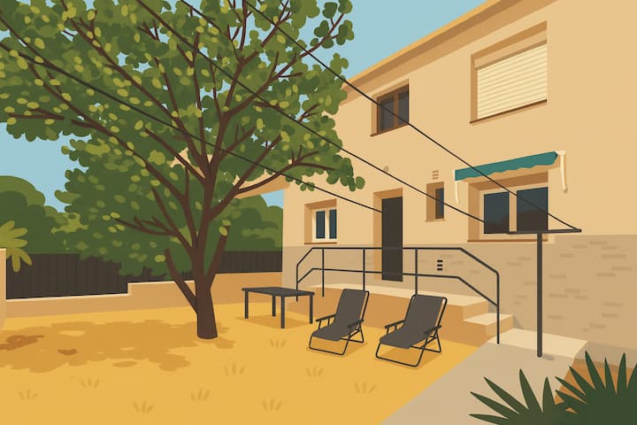 Jardin Privé & Parking T3 Lumineux Proche Fac - Perpignan