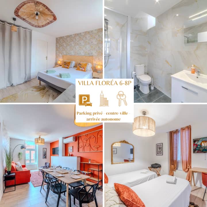 Villa Floréa 6-8p - 3 Salles De Bain 4ch Parking - Roanne