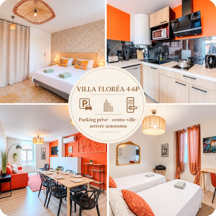 Villa Floréa 4-6p - 2 Salles De Bain 2ch Parking - Roanne
