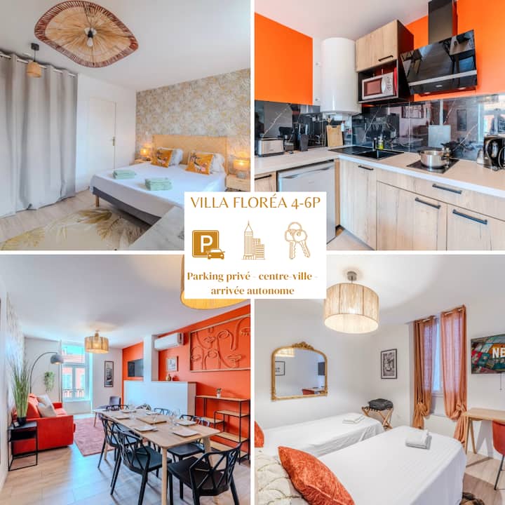 Villa Floréa 4-6p - 2 Salles De Bain 2ch Parking - Roanne