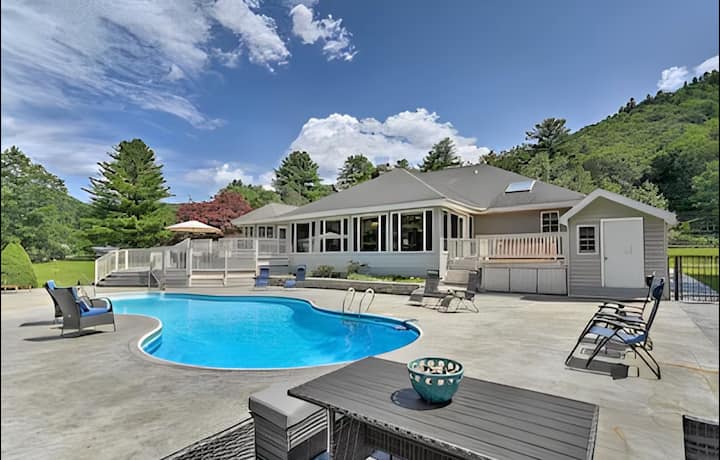 Riverside Retreat In Catskill With Pool, Sleeps 16 - Hancock, NY