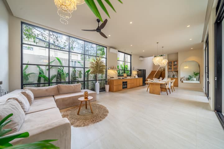 Serene 3br Escape W Outdoor Bath & Pool In Bingin - Uluwatu