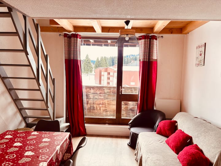 Appart Cosy 3 Ch • Cœur Station • Vue Mont Blanc - Taninges