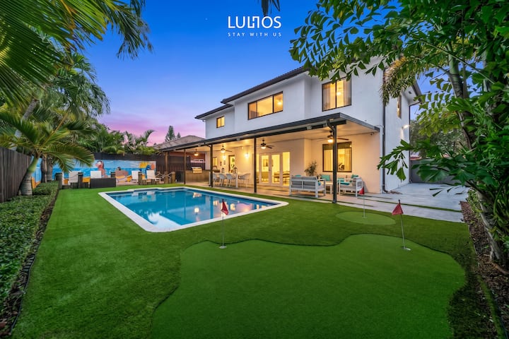 Retraite Tropicale à Miami Avec 5&nbsp;Chambres  Piscine_bbq Et Salle De Jeux - Florida Keys