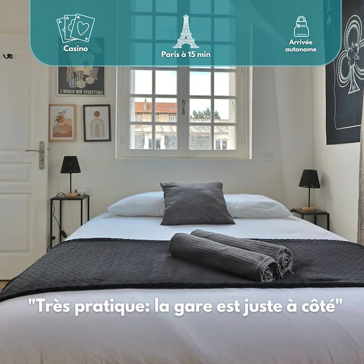 Studio Lumineux • Centre & Gare • Paris Nord 15min - Enghien-les-Bains
