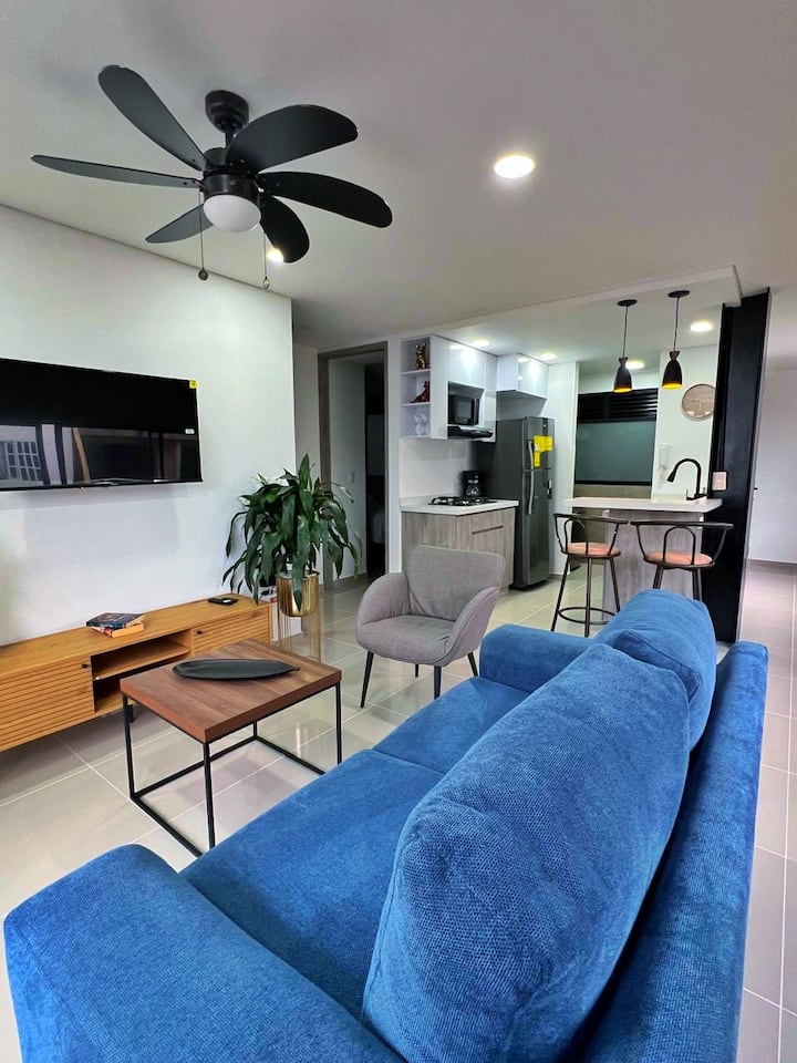 201-apto Premium 2 Hab, Wifi, A/c, Balcón, Parking - Cali