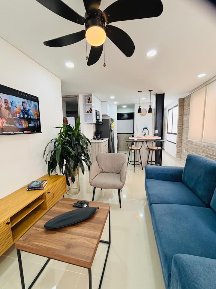 301-apto Premium 2 Hab, Wifi, A/c, Balcón, Parking - Cali