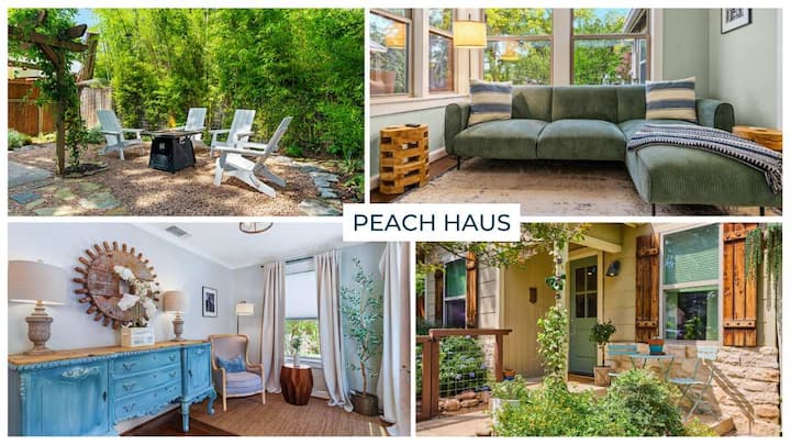 Peach Haus - Hot Tub & Fire Pit - Fredericksburg, TX
