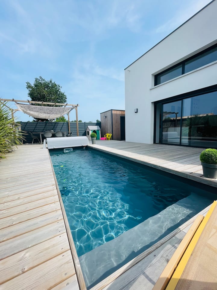 Villa Boulodrome Et Piscine 30mn Arcachon-30mn Bdx - Marcheprime