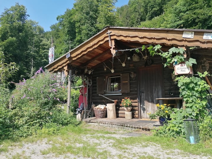Idyllische Blockhütte Mit Blick Aufs Estergebirge - Wallgau