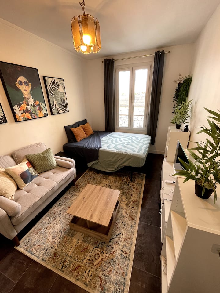 Charmant Studio 2 Min Métro M7 - Pantin