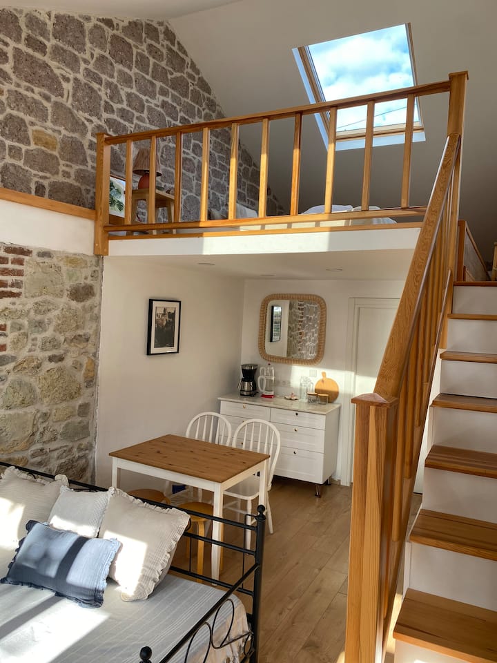 Burhaniye ŞArköy Zeytinli Avluda Küçük Taş Ev - Burhaniye