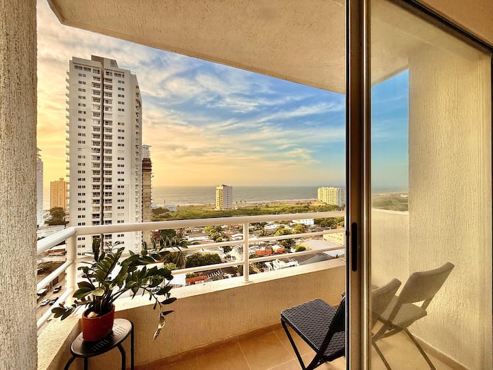Moderno Apartamento Con Vistas Al Mar - Cartagena