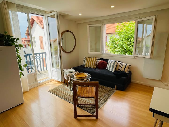 Duplex Cosy Plage 
Balcon + Parking - 比亞里茨