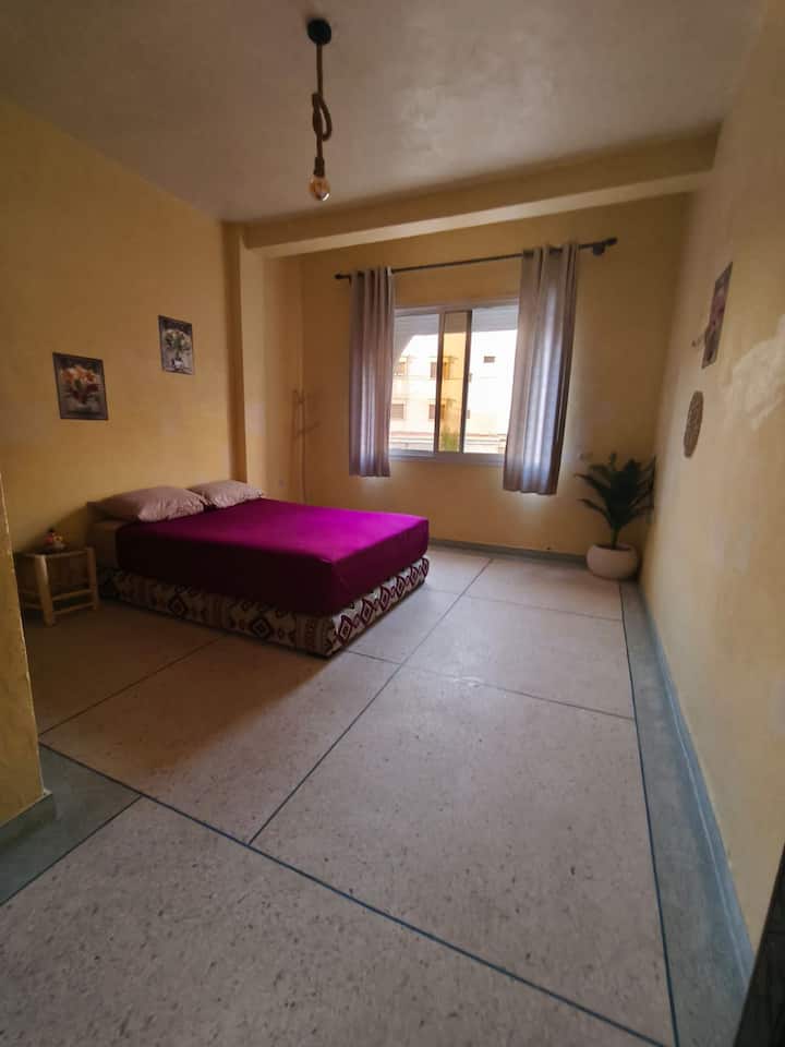 Chambre Spacieuse Privée 
Riad Familial & Rooftop - Agadir