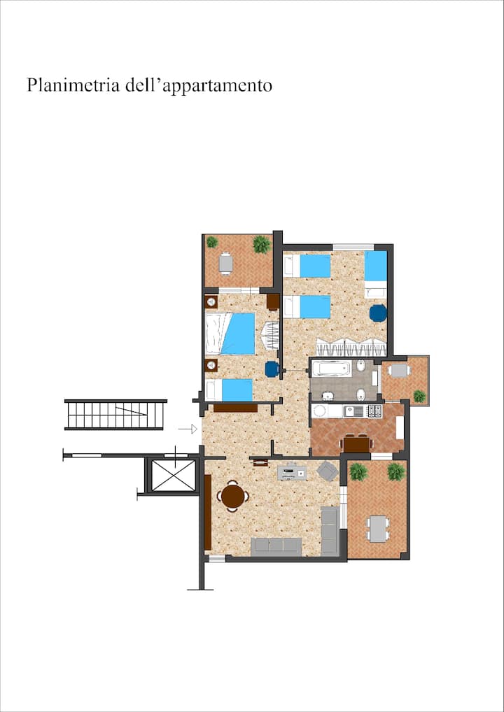 Ampio Appartamento Roma Pisana - Italien