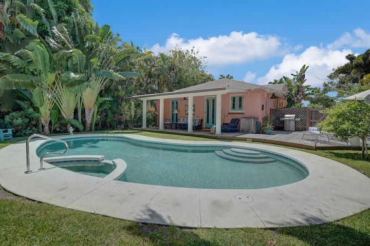 Nora District Vintage Charm: Heated Pool + Casita - West Palm Beach, FL
