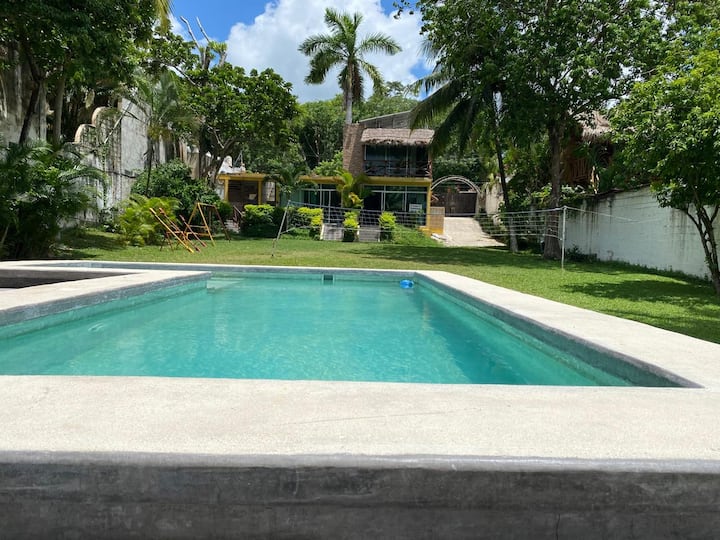 Cómoda Casa Con Piscina - Bacalar