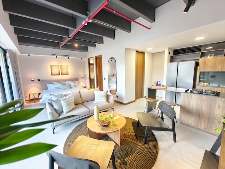 Industrial | Loft | Balcony | Open Kitchen | Ac - Medellin, Antioquia, Colombia