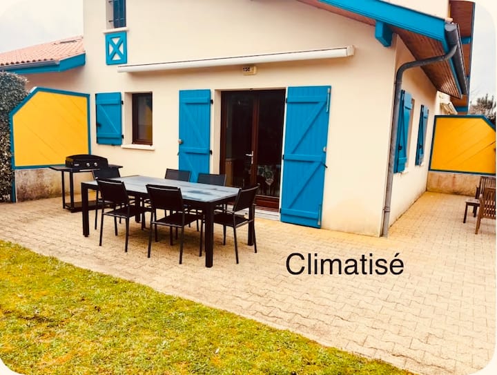 Maison Climatisée Avec Jardin.4/5p.proche Océan - Lit-et-Mixe