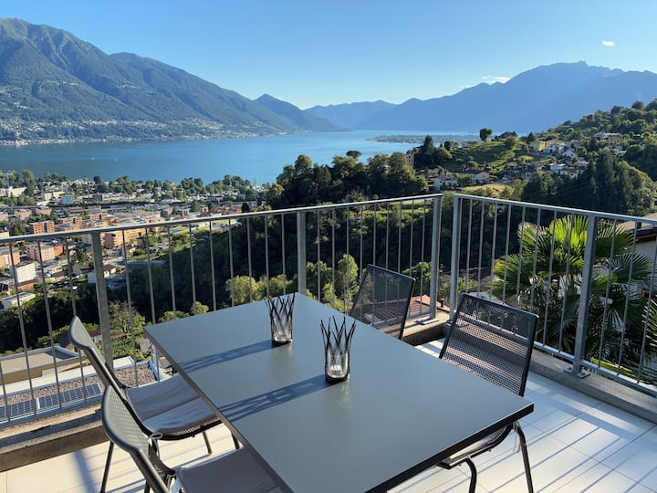 Apartment With A Dream View Of Lake Maggiore - Gordola