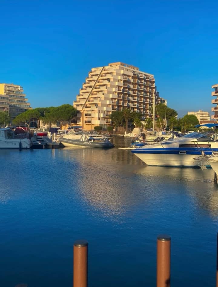 T2-terrasse-parking-wi-fi - Canet-en-Roussillon