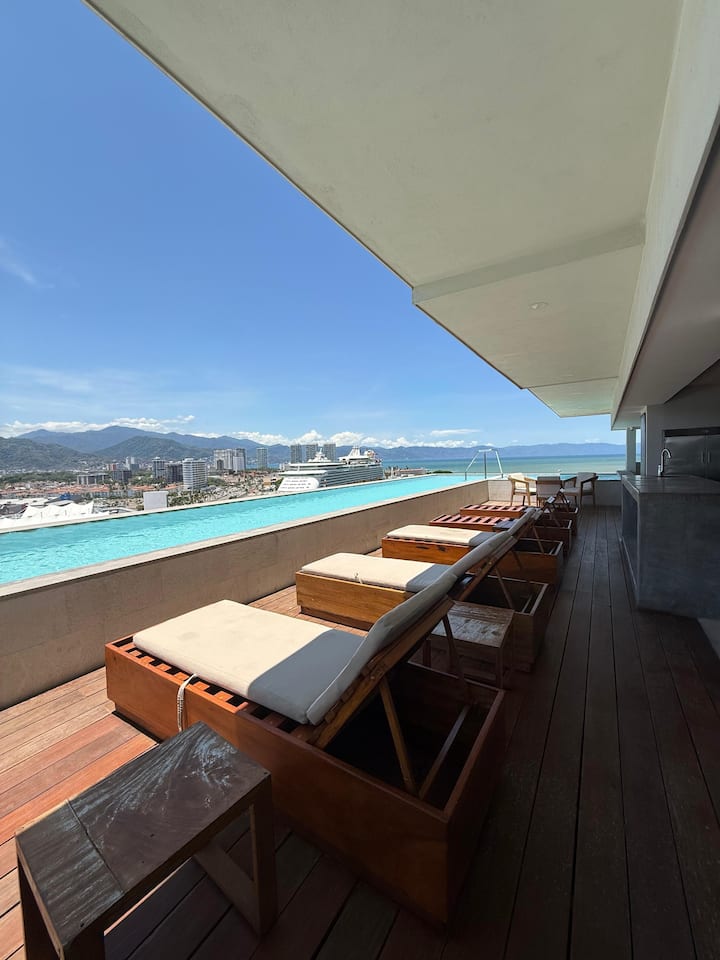 Departamento Moderno Con Vista A La Marina - Puerto Vallarta