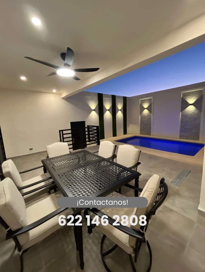 ¡Casa Con Piscina Y 3 Cuartos! - Guaymas
