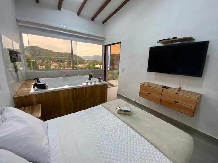 Jacuzzi+piscina+terraza+hermosa Vista En Honda - Honda