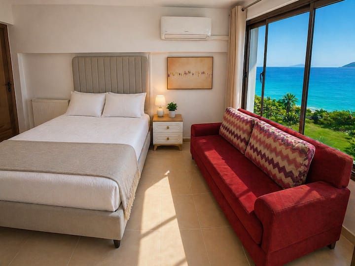 Beachfront 2-br Apt In Pelitköy, Beach Access - Burhaniye