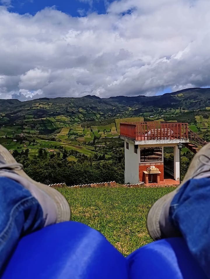 Casa Ibanaska Con Zona Verde Y Vistas Panorámicas - Guatavita