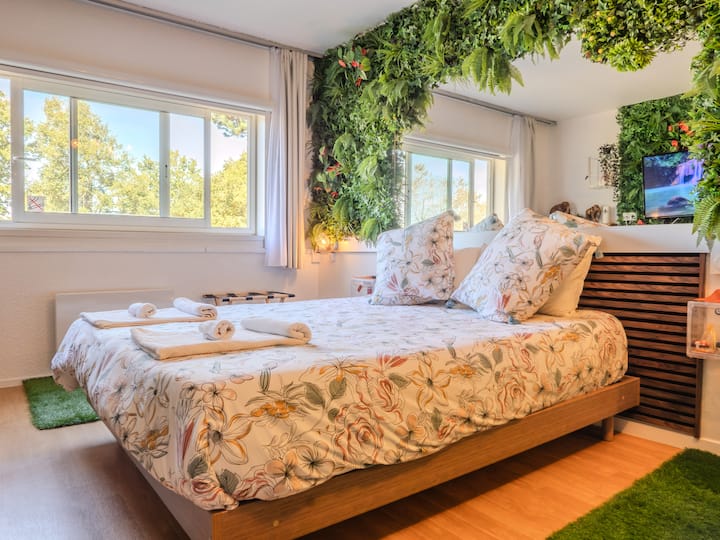 Studio Jungleroom, Végétal, Parking Gratuit - Carquefou