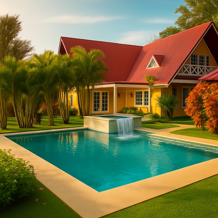 Cabaña Con Río, Campo Y Piscina. - Panamá