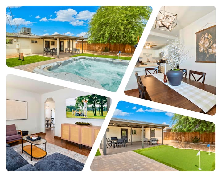 *New* Oasis Retreat! Hot Tub Mini Golf Volleyball! - Phoenix, AZ