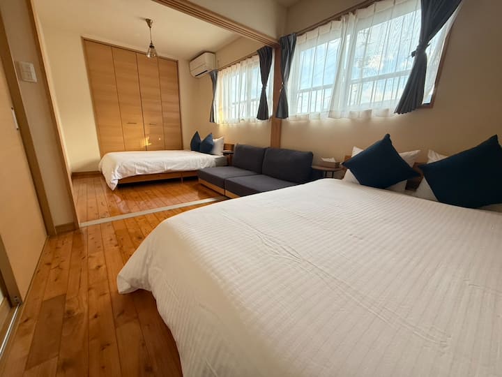 ファミリー歓迎|オーシャンビュー|貸切メゾネット|最大5名|無料p2台付 - 구시마시