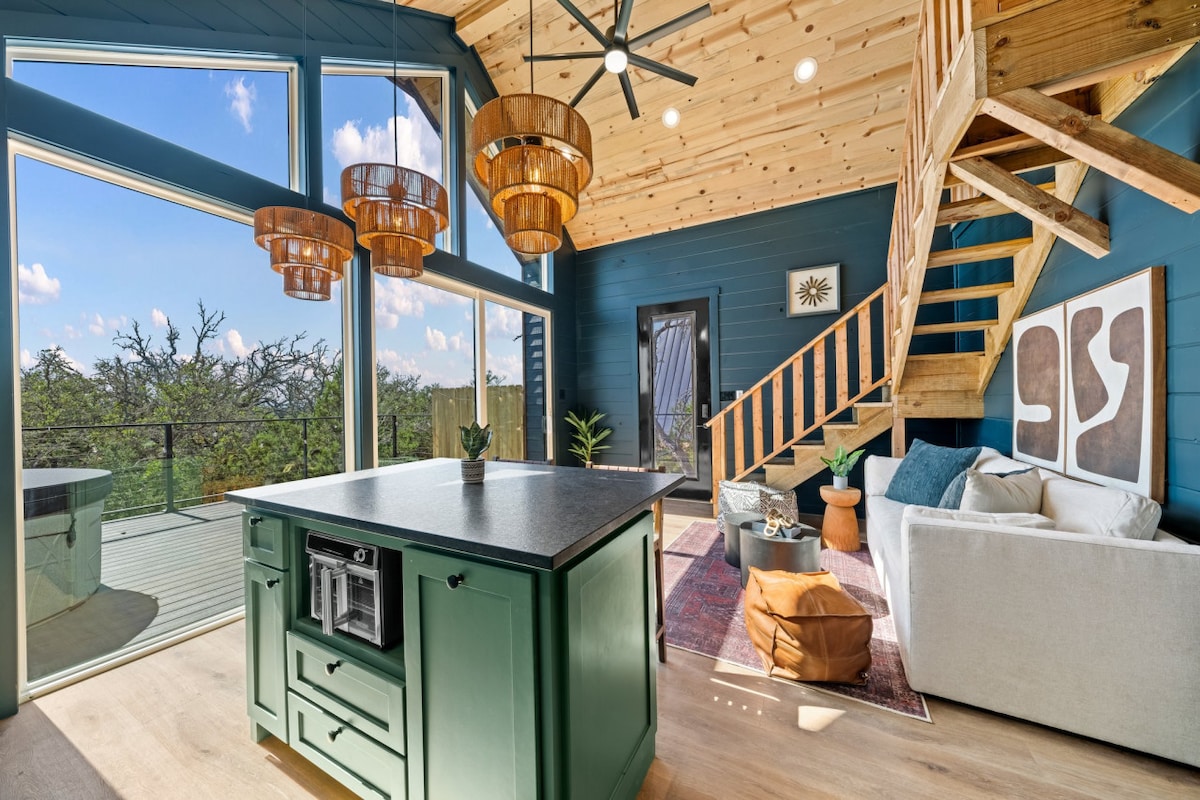 Apate - Cabane de luxe avec jacuzzi et vue sur la colline - Cabanes dans les arbres à louer à ...