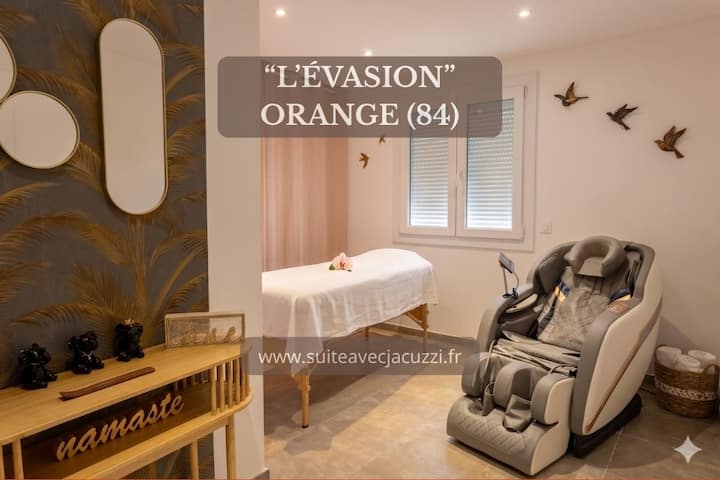 Déconnexion Totale : Fauteuil Massant Et Sauna - Orange