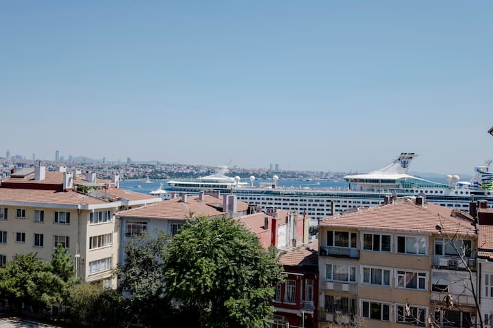 Spacious 2br With View, Elevator, A/c And Parking - Beyoğlu