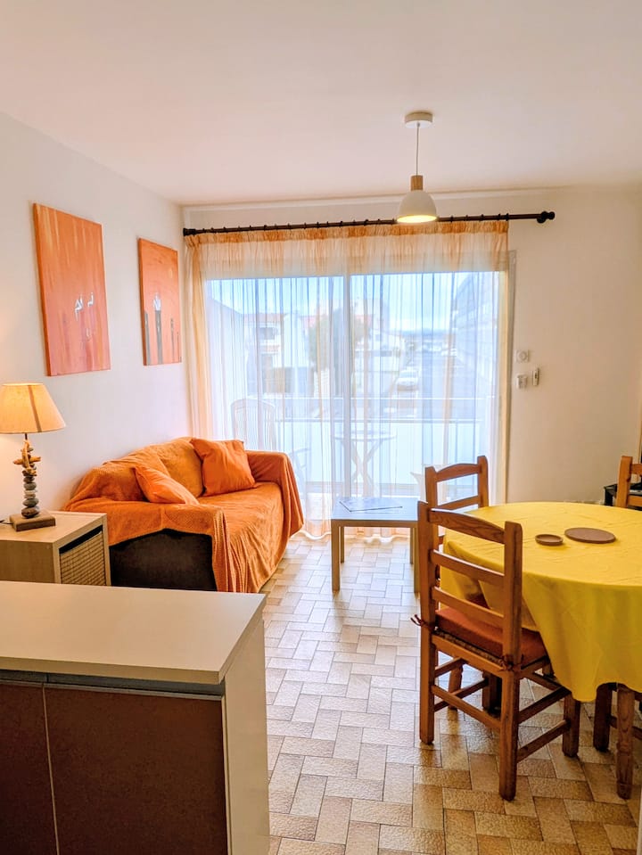 150m De La Plage - T2 Cosy Et Hyper Lumineux - Plage Port-La-Nouvelle